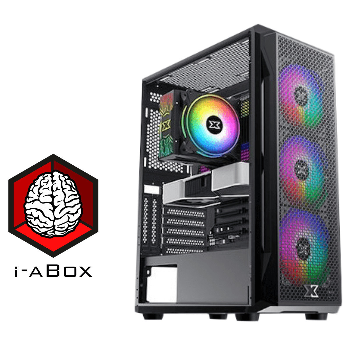 i-aBox Entry lvl v3i RC Gaming Desktop PC (Ryzen 7-5700X/32GB DDR4/1TB ...