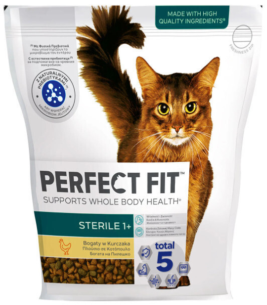 Perfect Fit Perfect Fit Ξηρή Τροφή Στειρωμένες Γάτες Κοτόπουλο 750gr ...