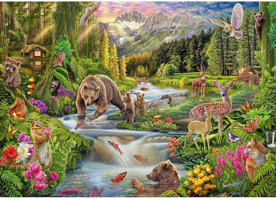 Puzzle Steve Sundram: Forest Animals 2D 1000 Κομμάτια | Skroutz.gr