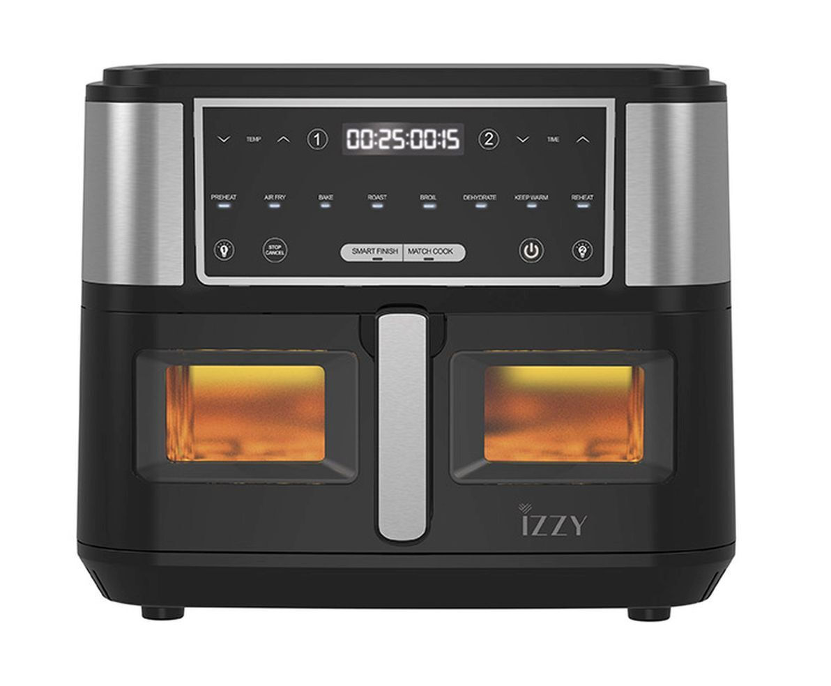 Izzy Air Fryer με Διπλό Αποσπώμενο Κάδο 10lt Ασημί IZ-8225 | Skroutz Cyprus