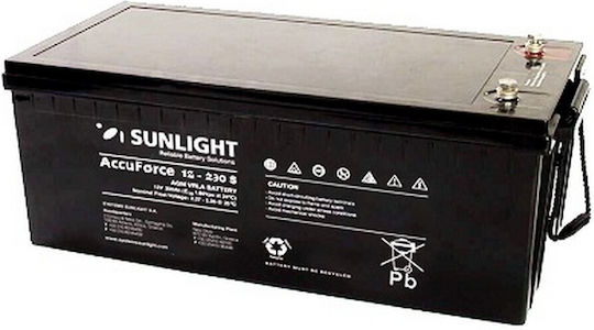 SunLight Vrla Agm Μπαταρία UPS με Χωρητικότητα 230Ah και Τάση 12V ...