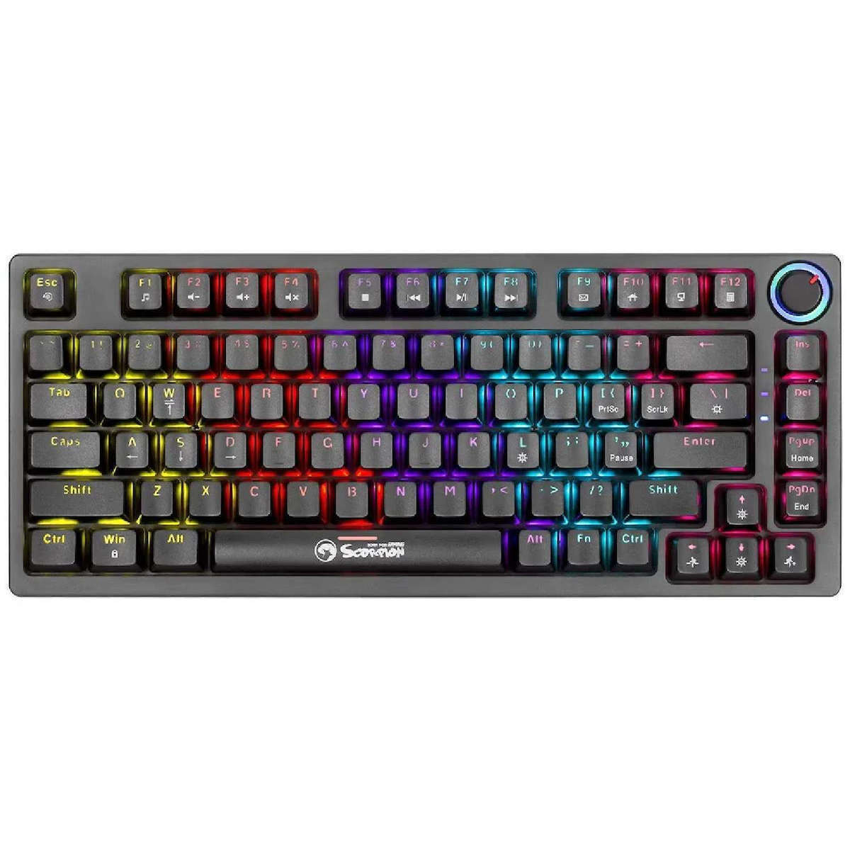 Marvo KG904 Gaming Μηχανικό Πληκτρολόγιο 75% με RGB φωτισμό (Αγγλικό US ...