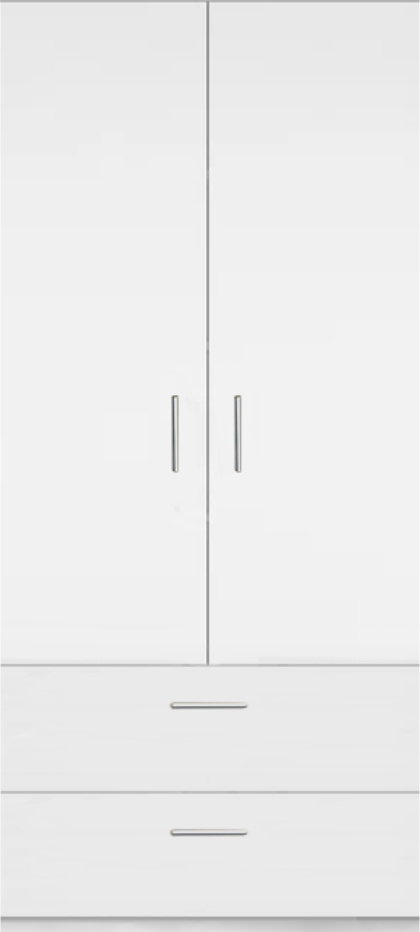 Δίφυλλη Ντουλάπα Ρούχων Wilson 2ds Leuko 60x45x180cm 162721769 | Skroutz.gr