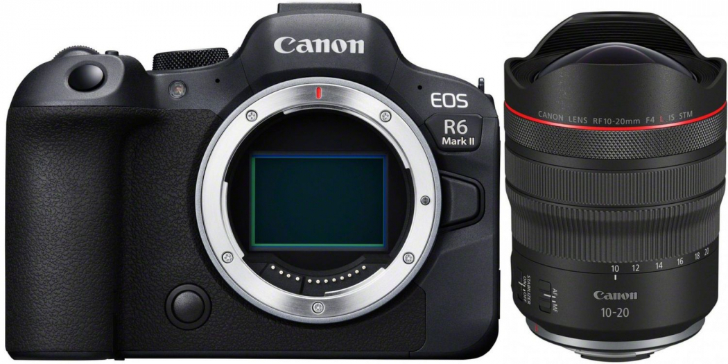 Canon EOS R6 Mark II Aparat Foto Mirrorless Kit (RF 10-20mm F/4 L IS STM) Neagră | Skroutz.ro