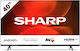 Sharp Smart Τηλεόραση 40" Full HD LED 40FH2EA (2022) | Skroutz.gr