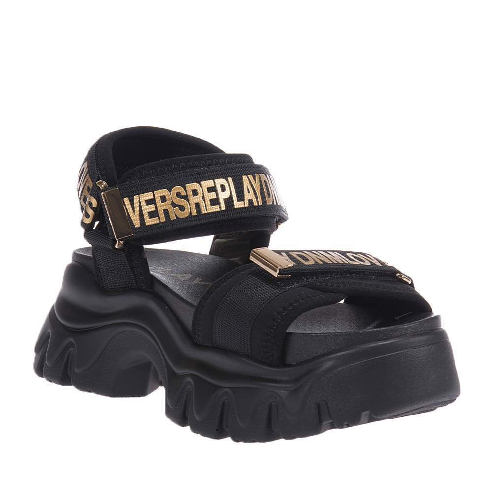 Replay Γυναικεία Πέδιλα σε Μαύρο Χρώμα RSA60003T-0003 | Skroutz.gr