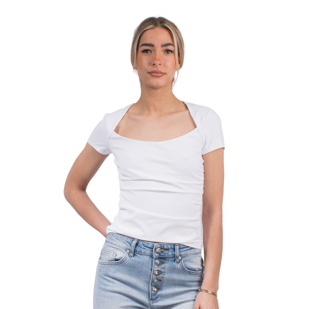 Guess Γυναικεία Μπλούζα Λευκή W4GP33KC7M0-G011 | Skroutz.gr