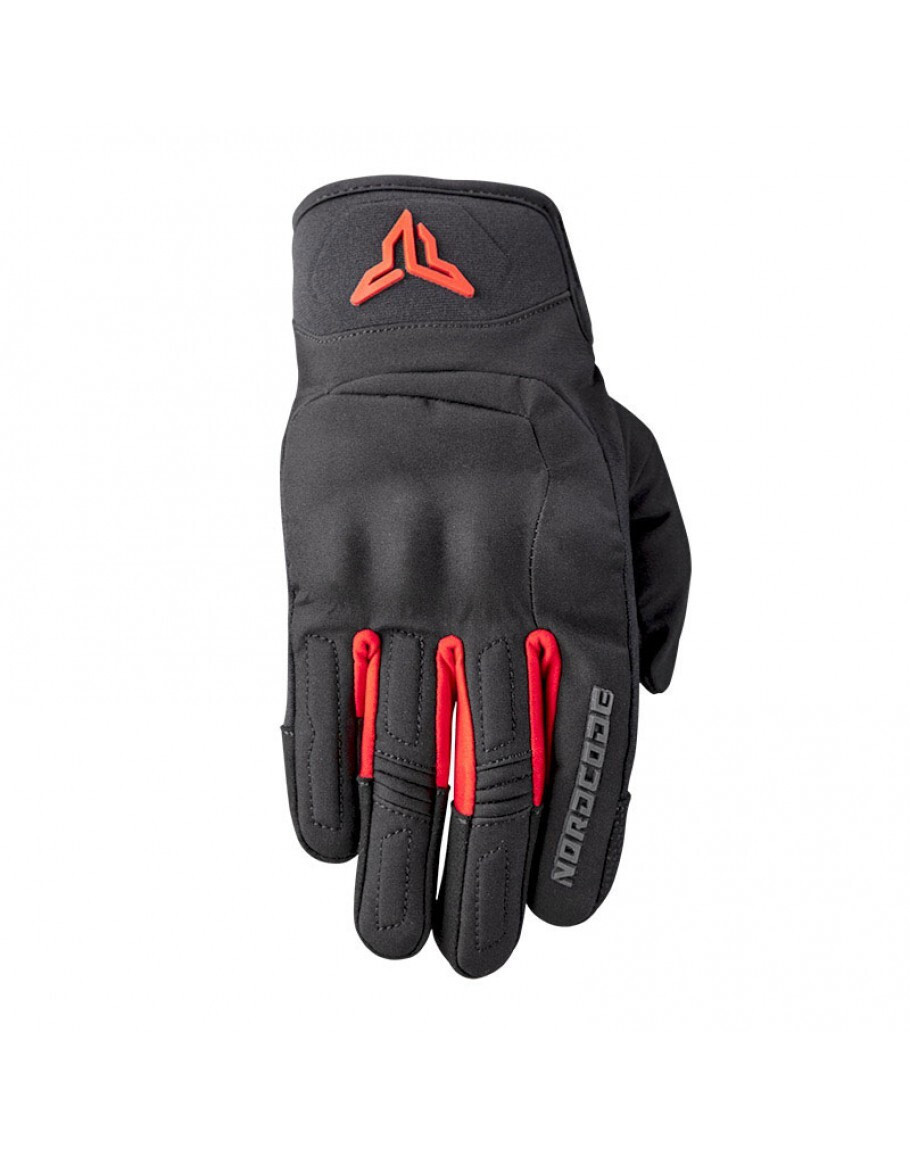 Nordcode Glenn Evo Χειμερινά Ανδρικά Γάντια Μηχανής Neoprene Black/Red NOR000GAN138 | Skroutz.gr