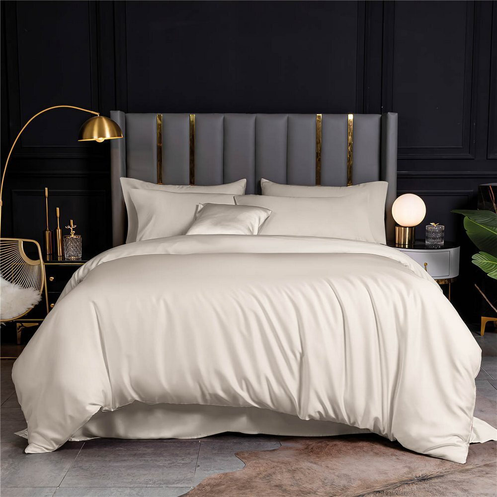 Rythmos Σετ Παπλωματοθήκη Βαμβακερή Υπέρδιπλη με 2 Μαξιλαροθήκες 240x260 Bamboo 205-109-029 ...