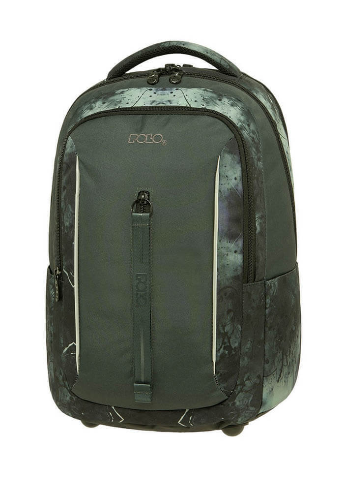 Polo Prodigy Σχολική Τσάντα Πλάτης Γυμνασίου - Λυκείου σε Πράσινο χρώμα ...