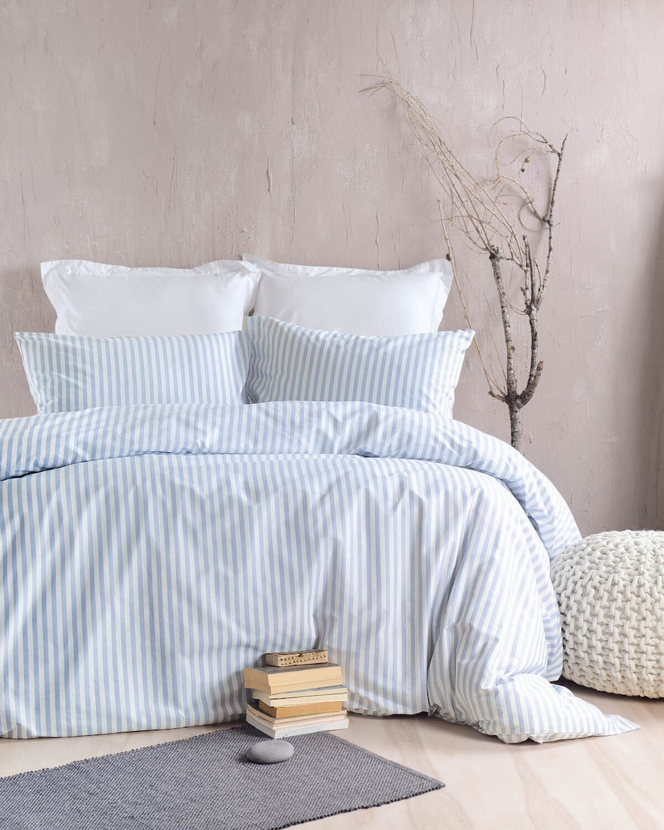 Rythmos Σετ Παπλωματοθήκη Βαμβακερή Υπέρδιπλη με 2 Μαξιλαροθήκες ...