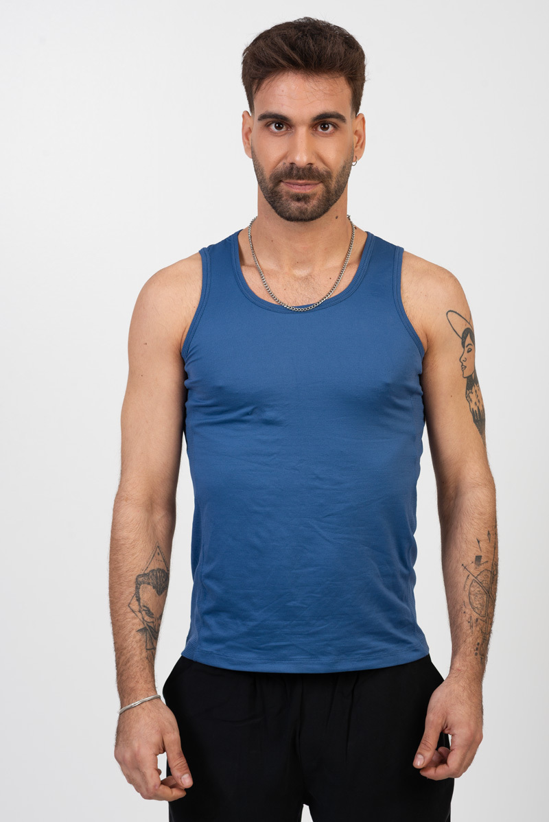 Verdini Αθλητική Πλάτη Ver1110 Ανδρική Φανέλα Αμάνικη Μπλε Ραφ VER1110 ...