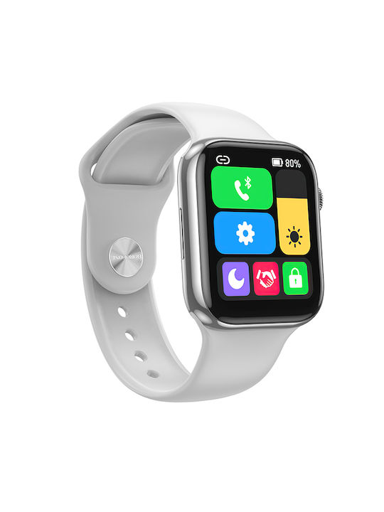 Borofone BD6 Smartwatch με Παλμογράφο (Ασημί) | Skroutz.gr