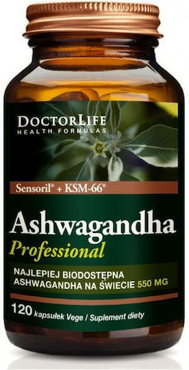 Doctor Life Ashwagandha Ksm-66+ Sensoril Root Extract 550mg Dietary ...