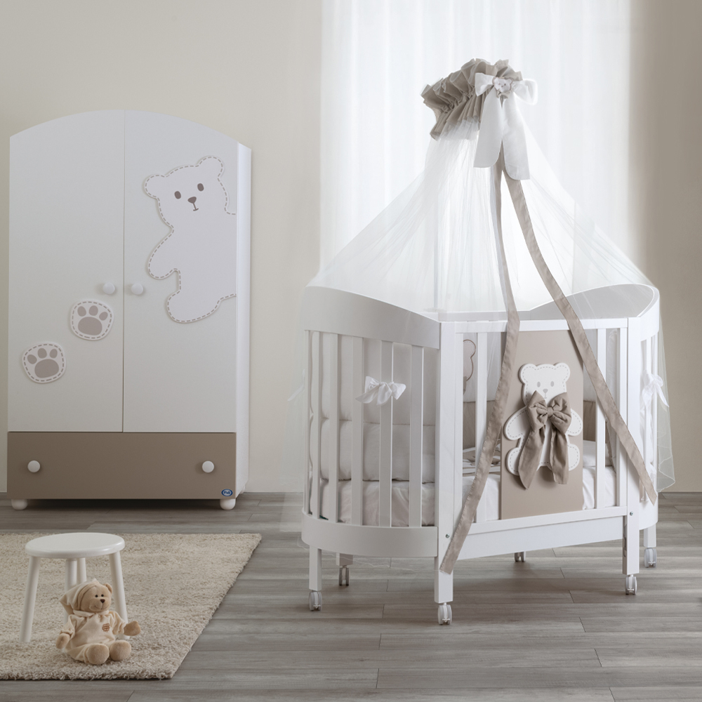 Pali Βρεφική Κούνια Lillo 0120CANDYBD Λευκή για Στρώμα 64x130cm ...