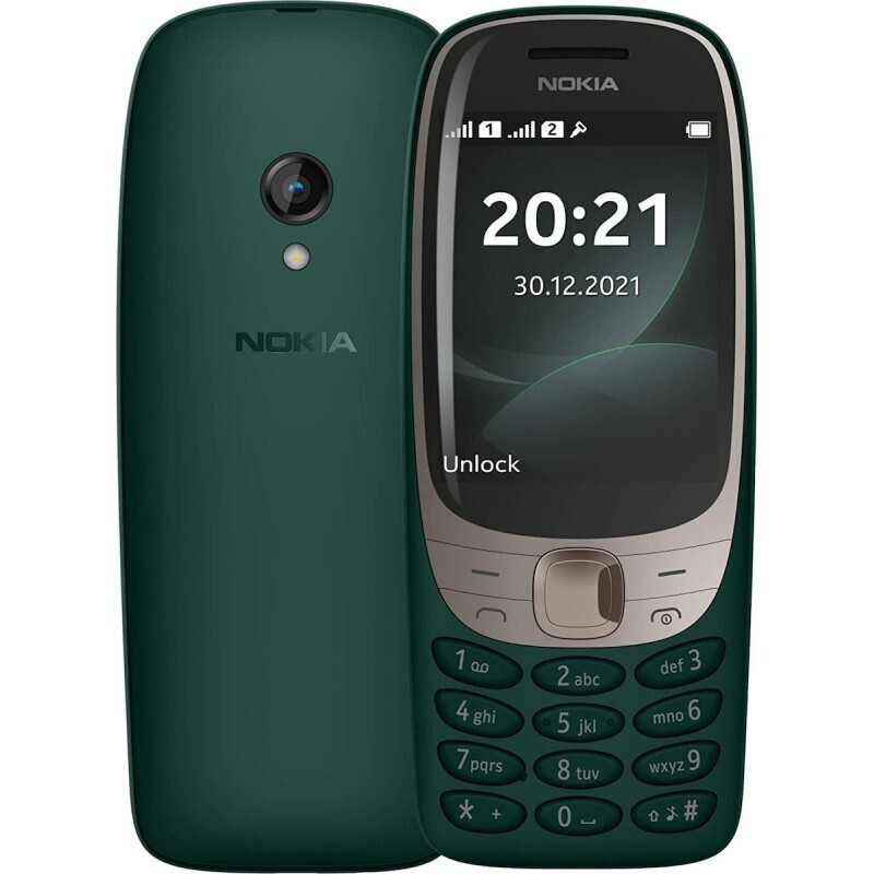 Nokia 6310 2021 Dual SIM Κινητό με Κουμπιά (Αγγλικό Μενού) Πράσινο ...