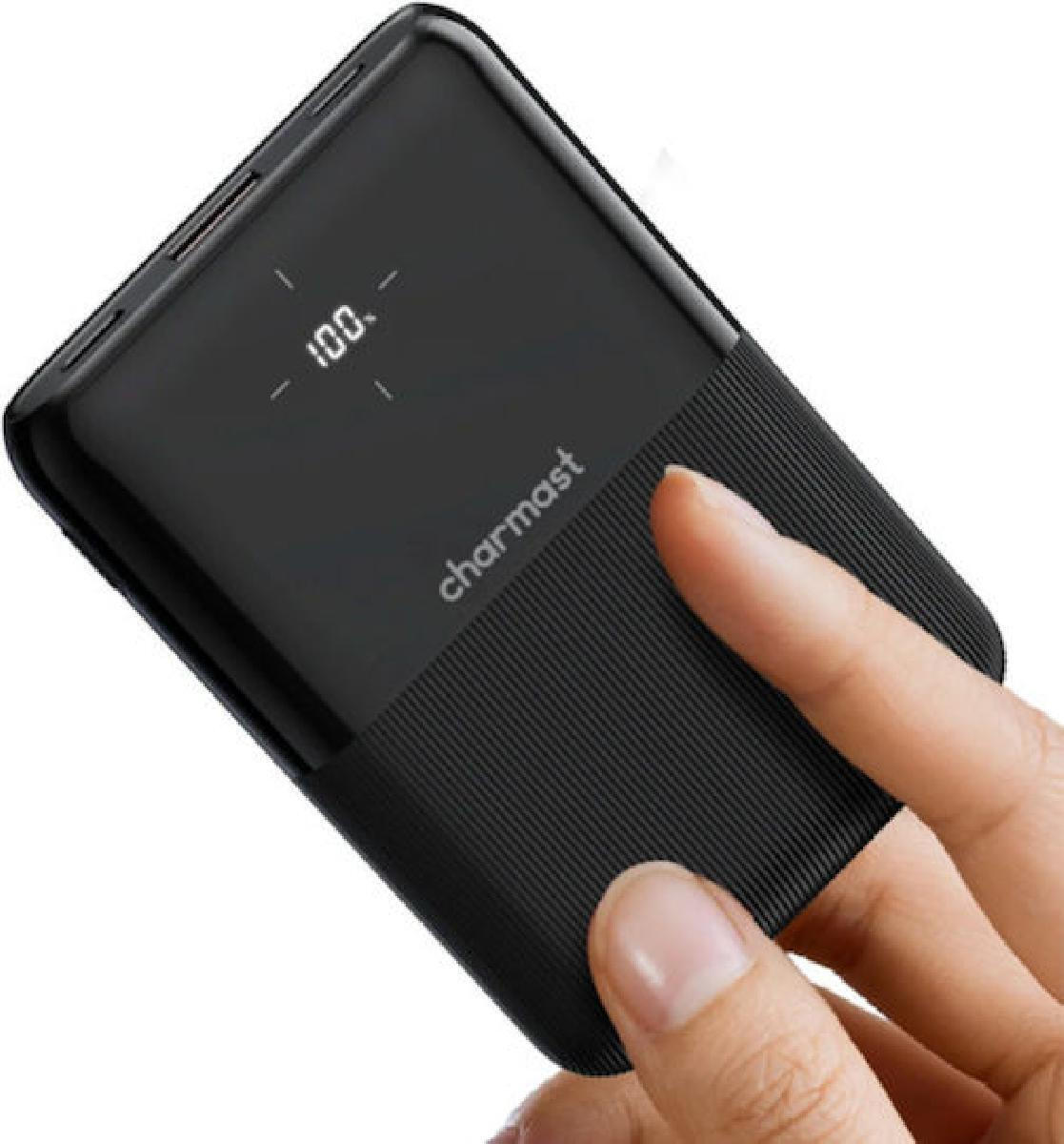 Charmast S12B Power Bank 10000mAh 20W με Θύρα USB-A και Θύρα USB-C ...