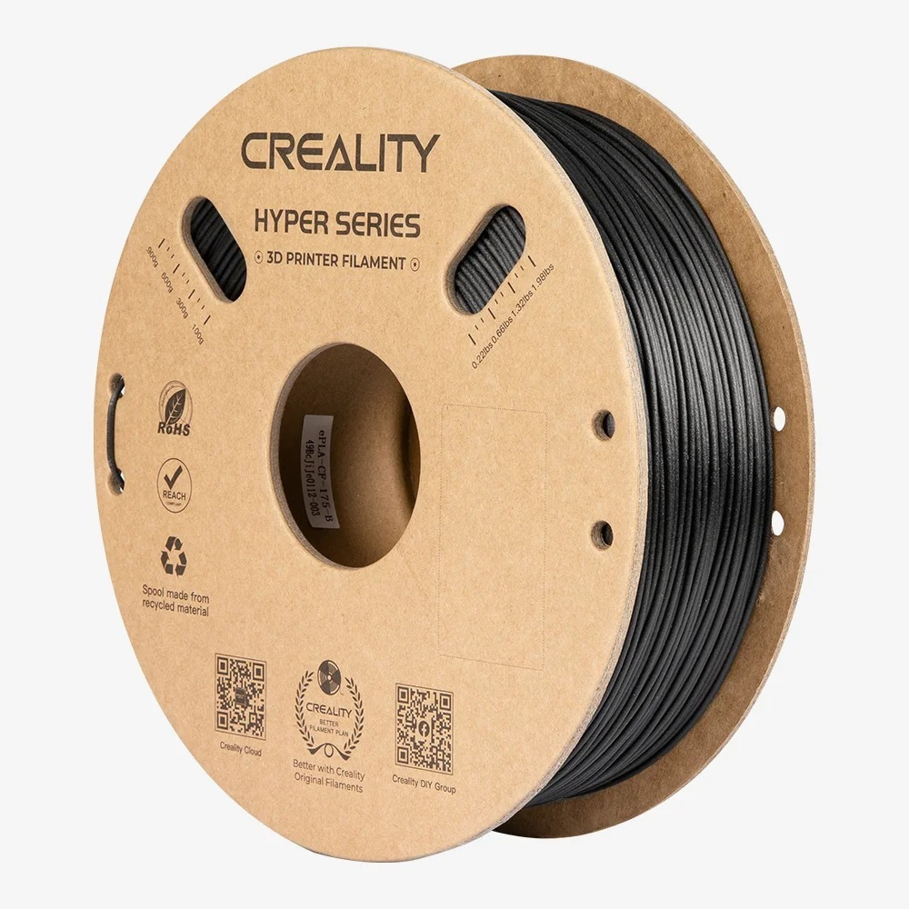 Creality3D Hyper PLA-CF 3D Printer Filament 1.75mm Μαύρο 1kg | Skroutz.gr