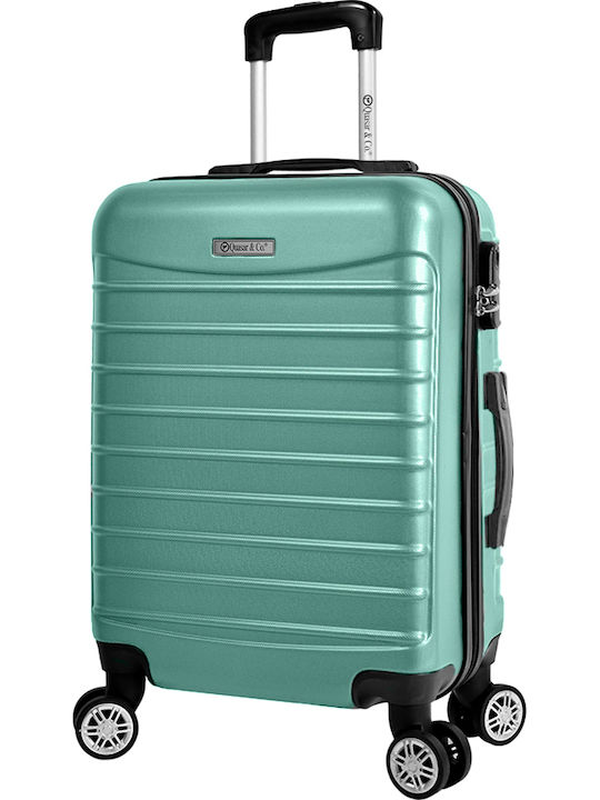 Quasar Model Μεγάλη Βαλίτσα Ταξιδίου Σκληρή Light Turquoise με 4 Ρόδες ...