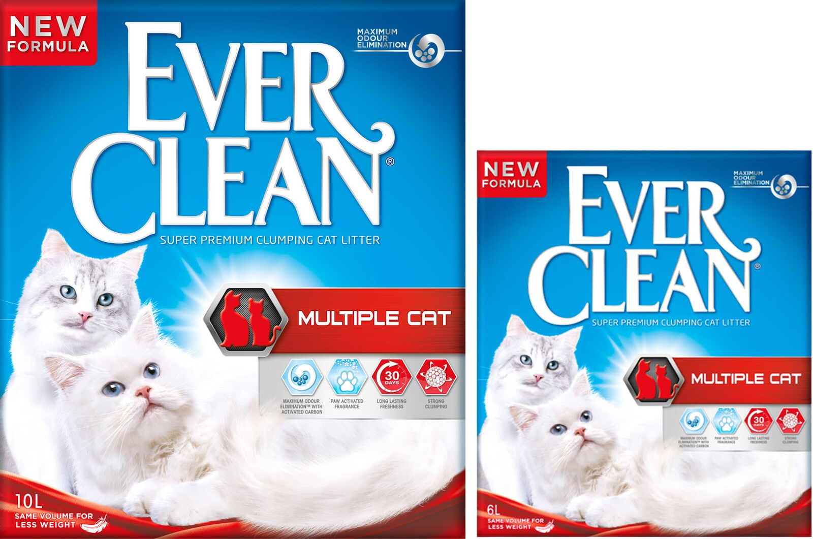 Ever Clean Multiple Cats Άμμος Γάτας Μπετονίτης με Άρωμα Φρεσκάδας 10lt | Skroutz.gr