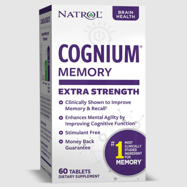 Natrol Cognium Extra Strength Συμπλήρωμα για την Μνήμη 60 ταμπλέτες ...
