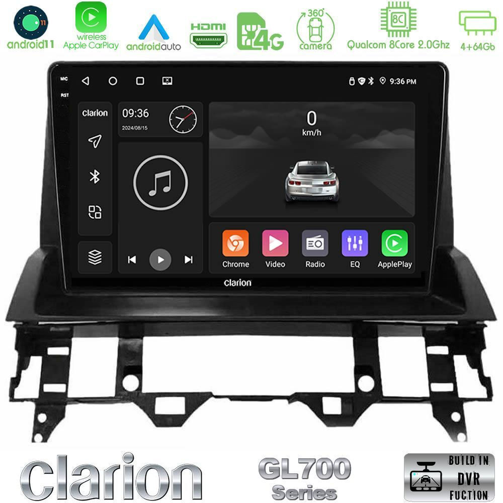 Clarion Ηχοσύστημα Αυτοκινήτου 2002-2006 (Bluetooth/USB/WiFi/GPS/Apple ...