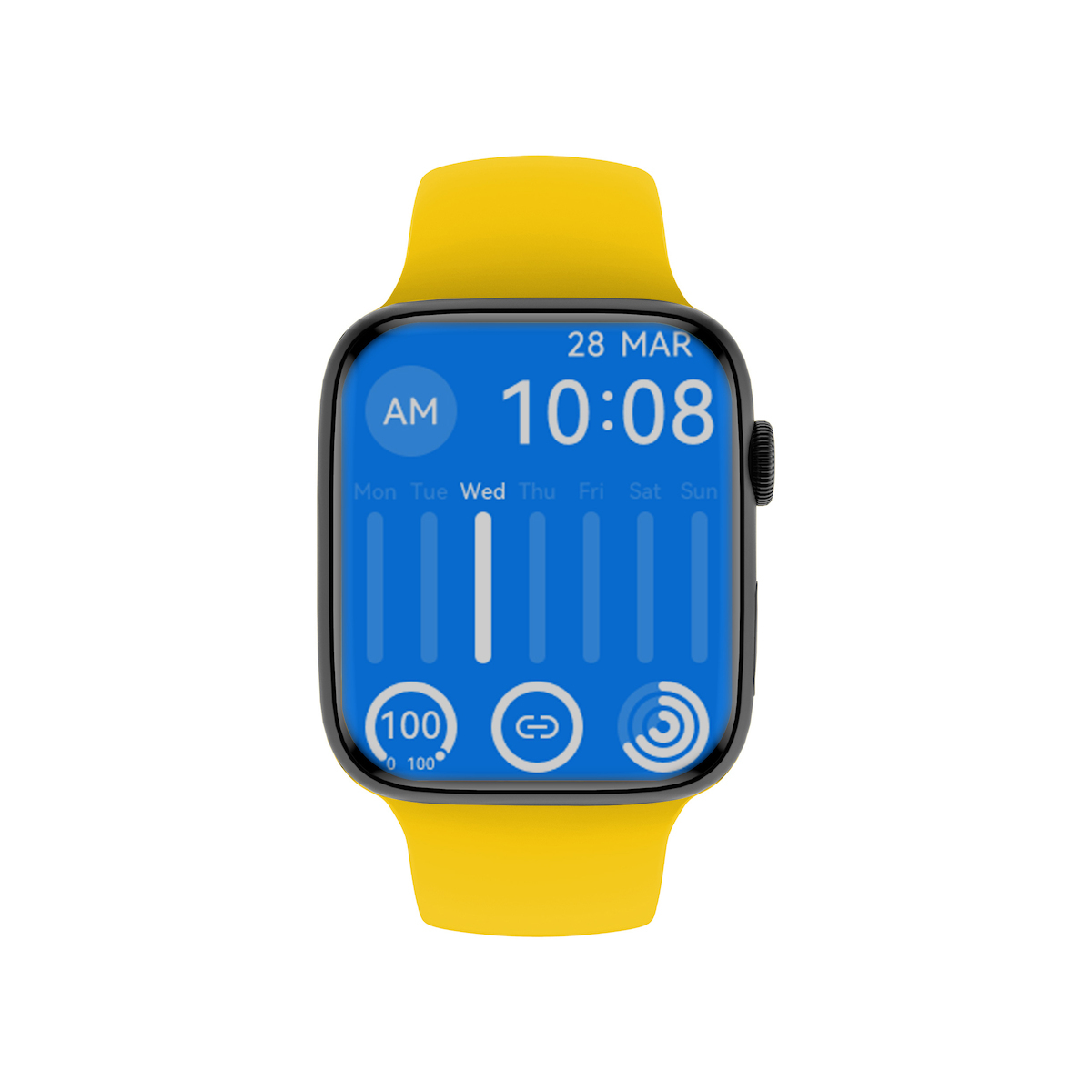 Daniel Klein DT8 Pro 45mm Smartwatch με Παλμογράφο (Κίτρινο) | Skroutz.gr