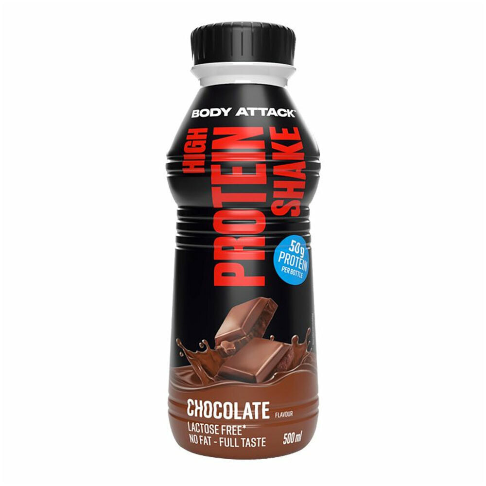 Body Attack High Protein Shake Χωρίς Λακτόζη με Γεύση Σοκολάτα 500ml ...