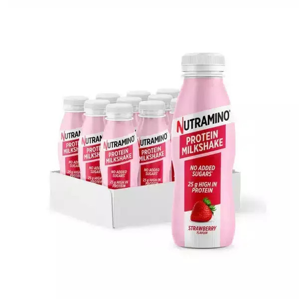 Nutramino Protein Milkshake 12 x 330ml με Γεύση Φράουλα | Skroutz.gr