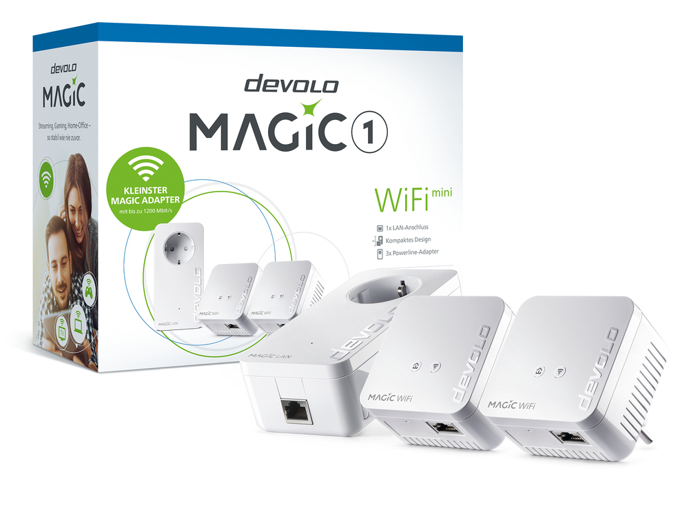 Devolo Magic 1 Powerline Τριπλού Kit για Ασύρματη Σύνδεση Wi‑Fi 4 και Θύρα Ethernet | Skroutz.gr