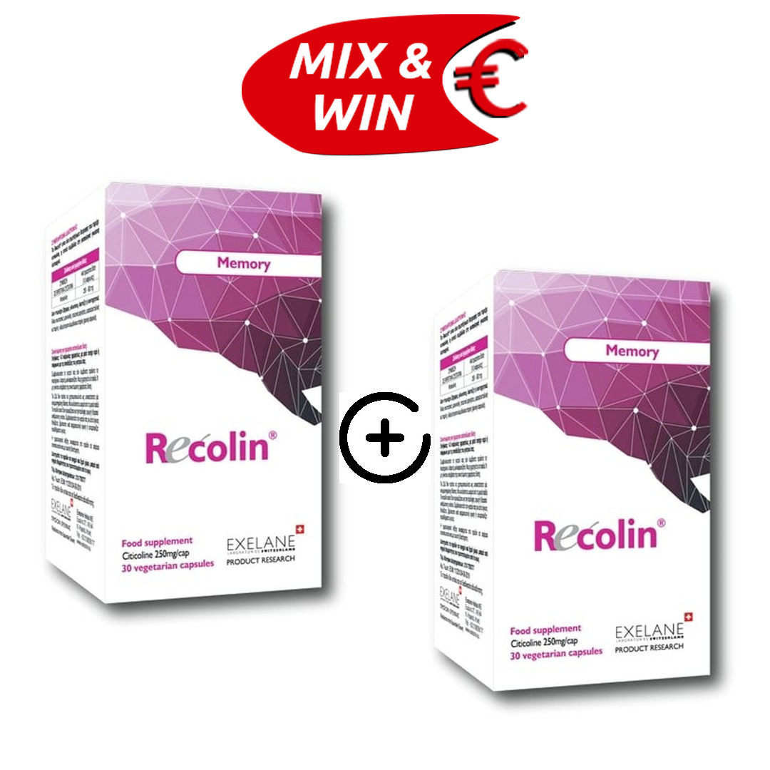 Exelane Recolin Συμπλήρωμα για την Μνήμη & τη Συγκέντρωση 2 x 60 ...