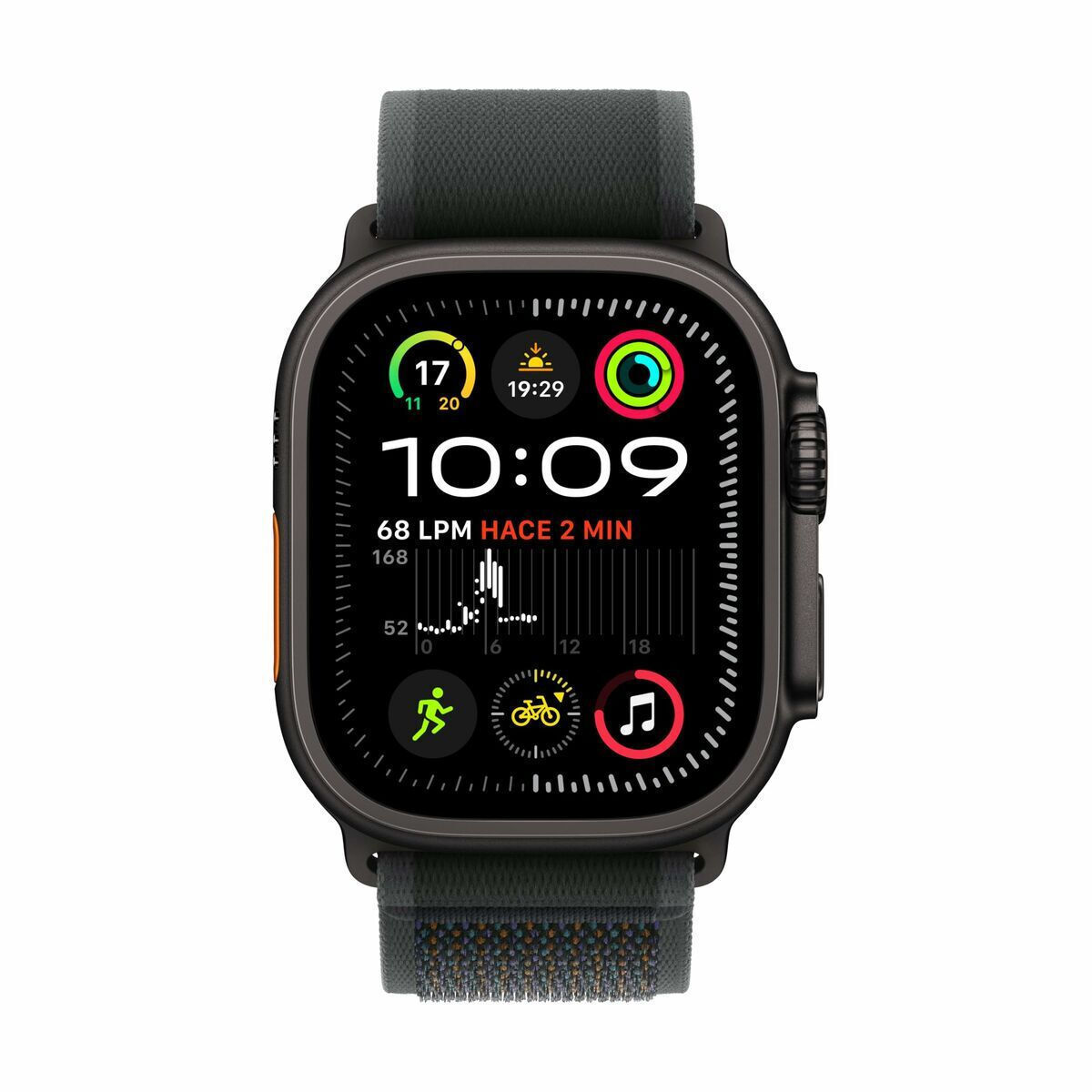 Apple Watch Ultra 2 2024 Titanium 49mm Αδιάβροχο με eSIM και Παλμογράφο (Black με Black Trail ...