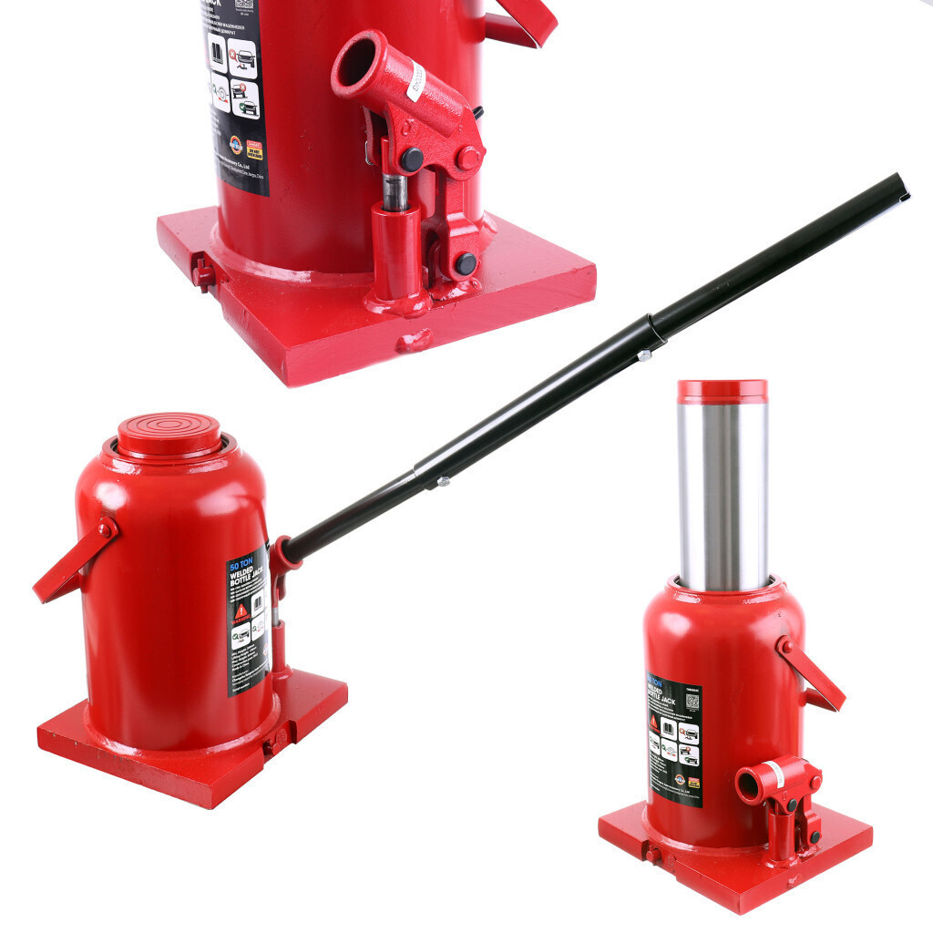 50 Ton Heavy-duty Column Lifter Construction Machinery Buses Big Red ...