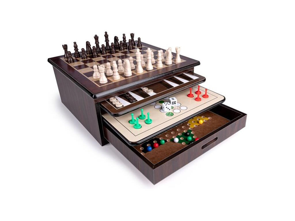 Lifetime Games 10 1 Σετ Επιτραπέζιων Παιχνίδιών Σκάκι Ντάμα Άλλα ...