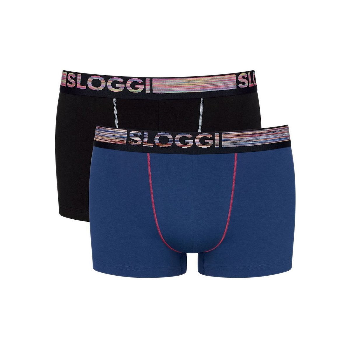 Sloggi Go Abc Men's Boxers Blue-black with Patterns 2Pack 10218457-M008 ...