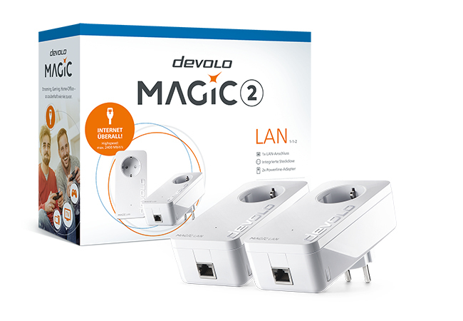 Devolo Magic 1 LAN 1-1-2 (DE) Powerline Διπλού Kit για Ενσύρματη ...