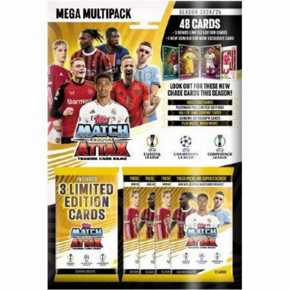 Topps Match Attax Ucc 2024-25 Κάρτες Mega Multipack 52 Κάρτες | Skroutz.gr