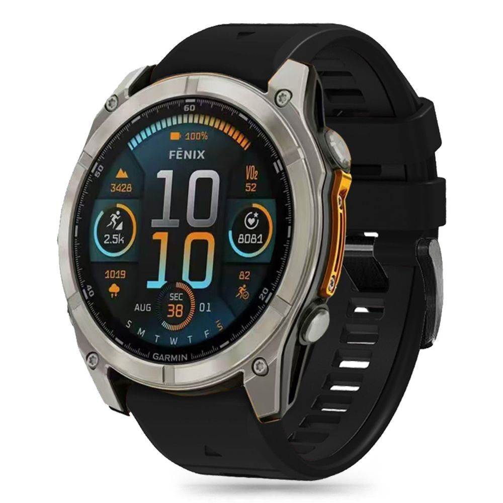 Tech-Protect Line Λουράκι Σιλικόνης Μαύρο (Garmin Fenix 5X, 5X Plus, 6X ...