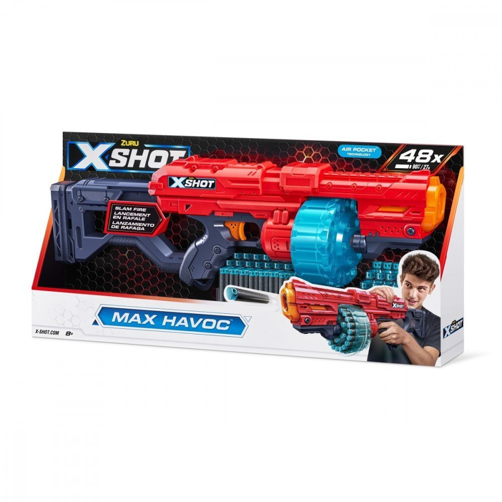 Zuru Παιδικό Πιστόλι Excel Max Havoc 48-Shot Launcher | Skroutz.gr