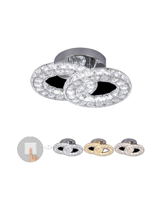 Crystal Ceiling Chandelier Adjustable Brightness Modern Design 40w ...