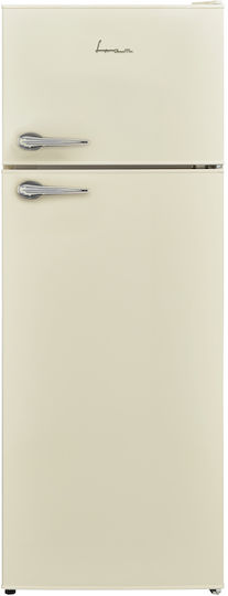 Fram Retro Ψυγείο Δίπορτο 213lt Υ145xΠ54xΒ57εκ. Μπεζ FDD-VRL212BGE ...