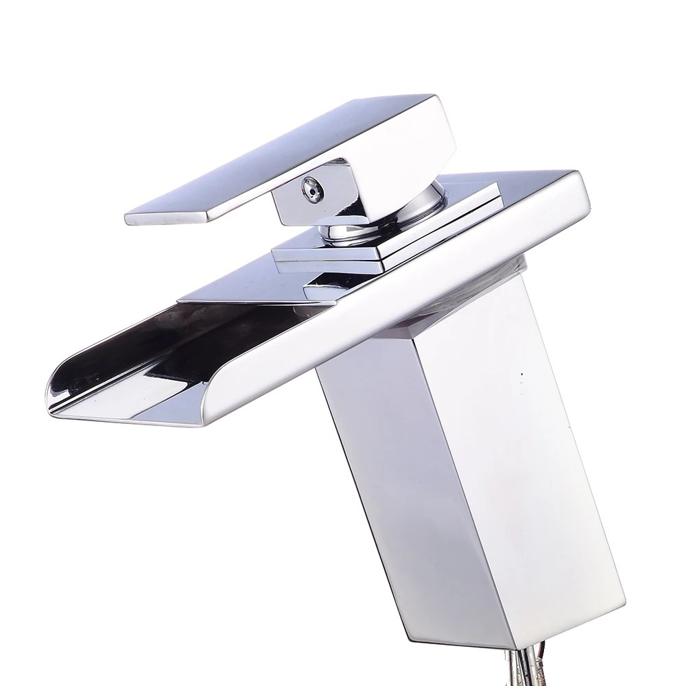 Led Bathroom Faucet Temperature Indicator Contemporary Design Light ...