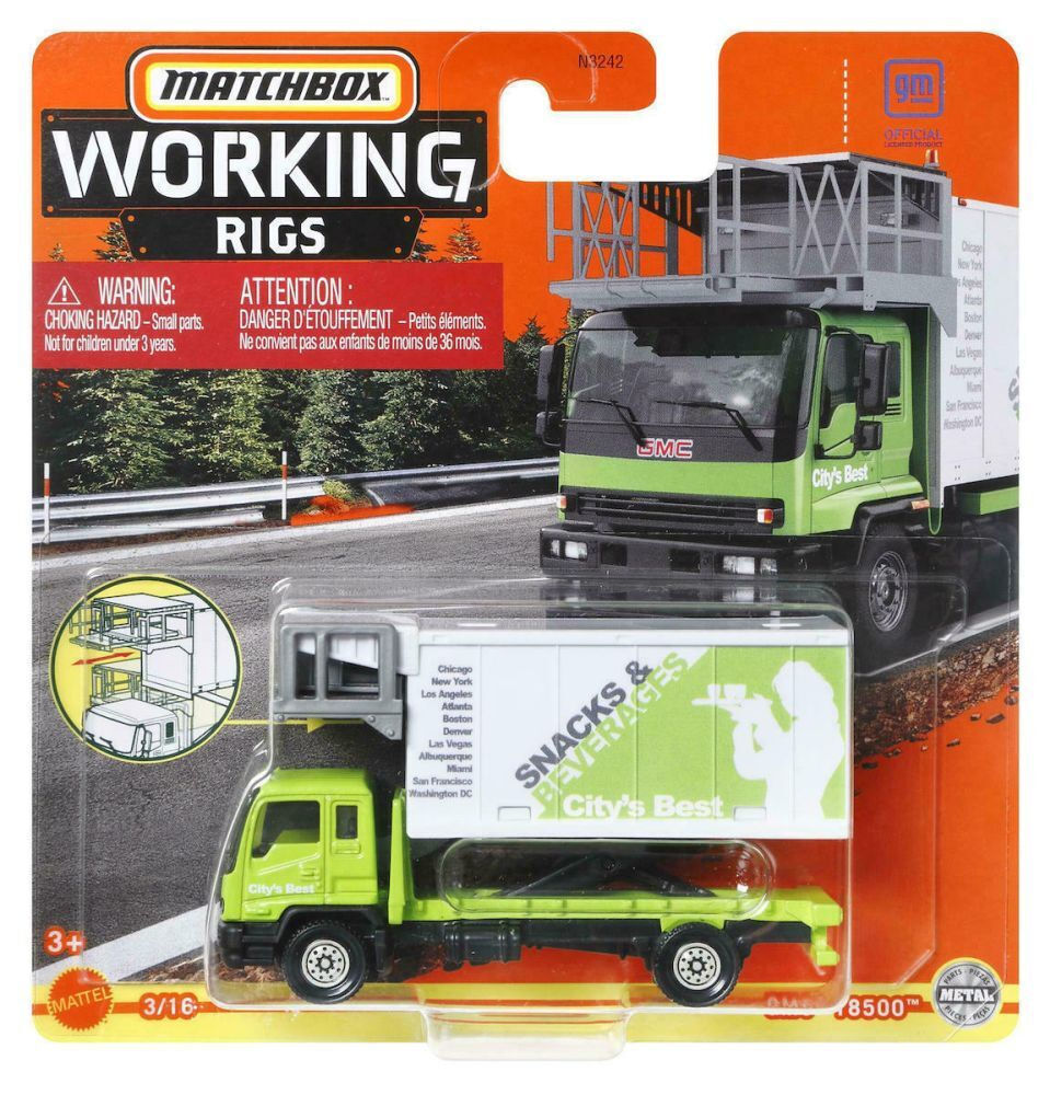 Mattel Real Working Rigs Φορτηγό GMC T8500 για 3+ Ετών HLN02 | Skroutz.gr