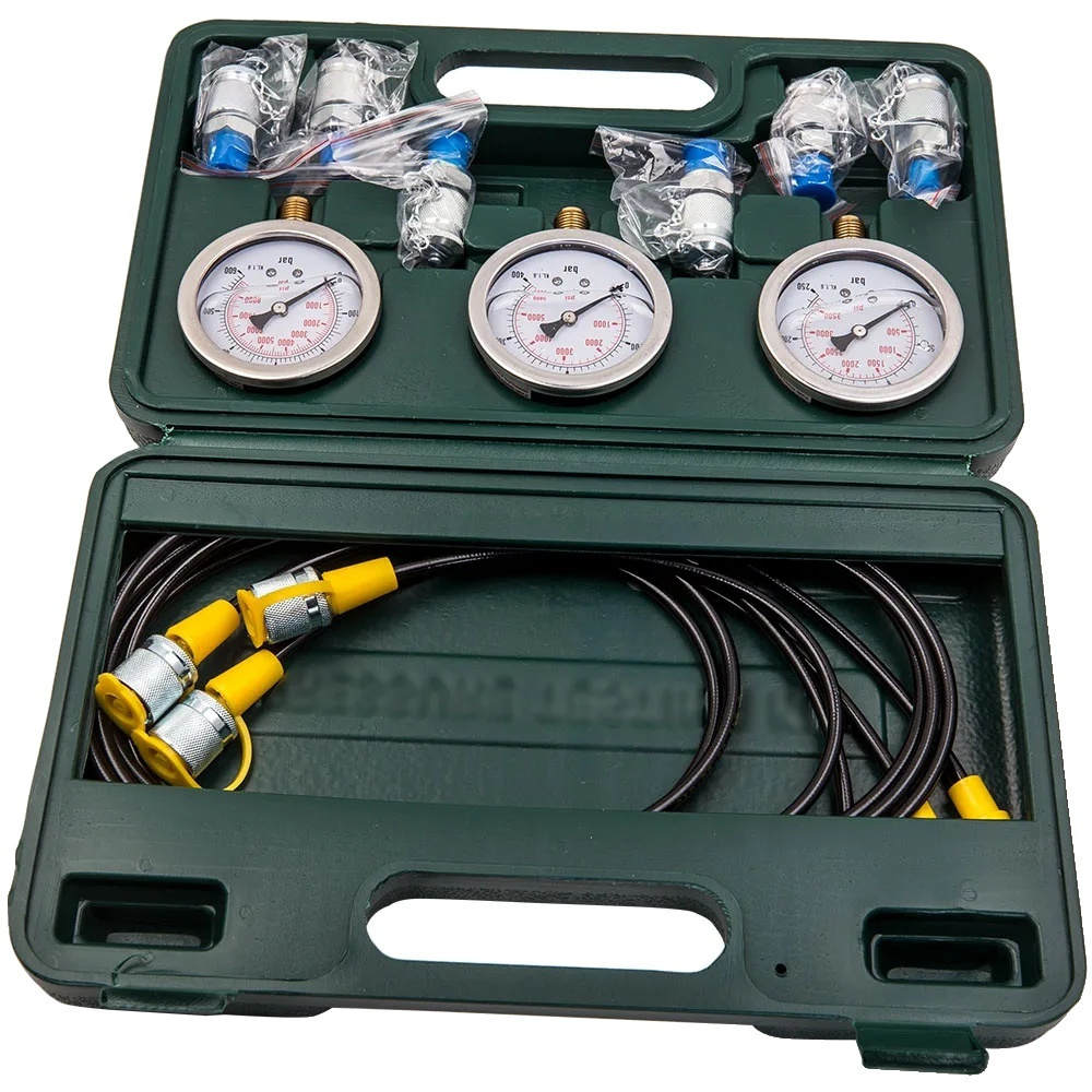 Hydraulic Pressure Gauge Test Kit Multiple Gauge Scales Durable ...