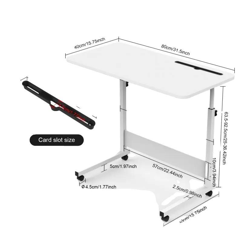 Laptop Table Height Adjustable From 61 To 95 Cm Compact Design B1 ...