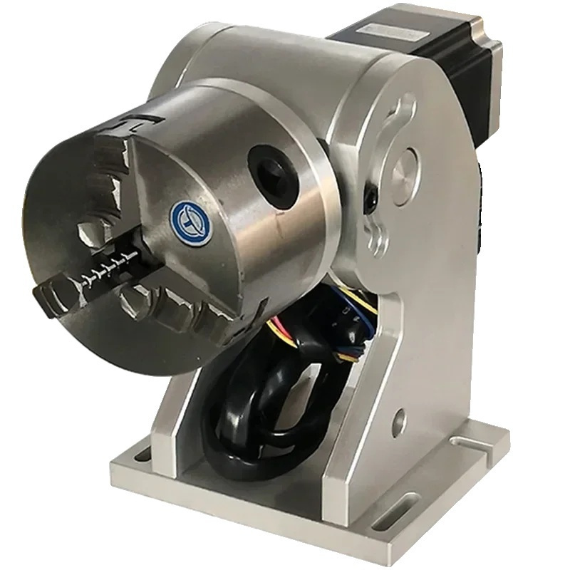 Rotary Axis Attachment Fiber Laser Engraver 360-degree Rotation ...