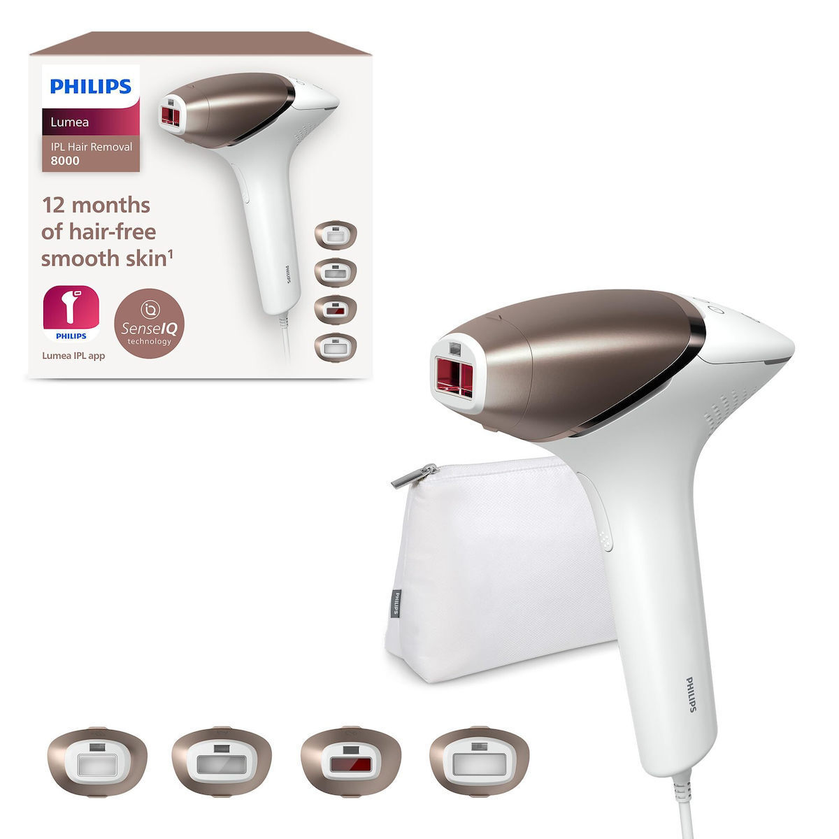 Philips Lumea IPL Series 8000 Αποτριχωτική Μηχανή Laser για Πρόσωπο, Σώμα & Μπικίνι BRI948/00 ...