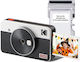 Kodak Mini Shot 2 Retro 4PASS 2-in-1 Instant Camera and Photo Printer (5.3x8.6cm) + 8 Sheets ...
