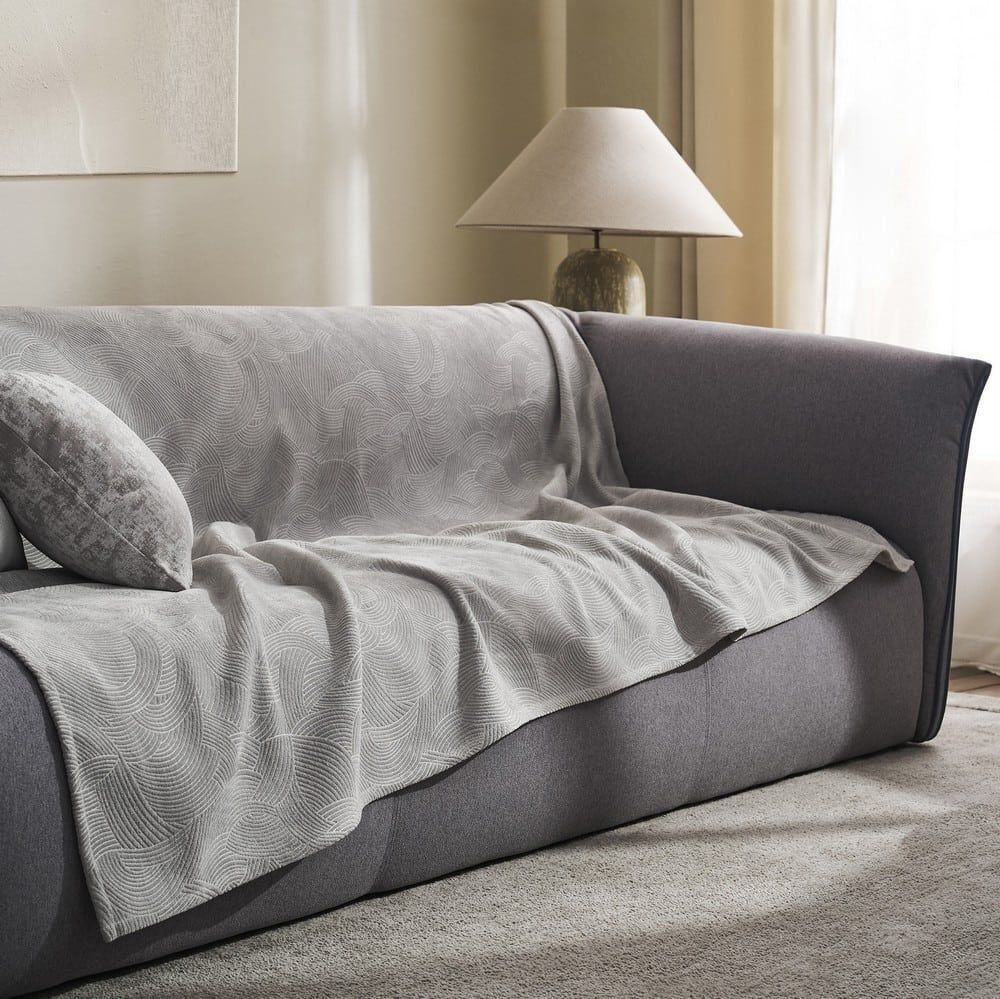 Gofis Home Ριχτάρι Τριθέσιου Καναπέ Nimbus 180x310εκ. Cloud Grey 447/01 ...