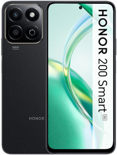 Honor 200 Smart 5G Dual SIM (4/256GB) Negru | Skroutz Romania
